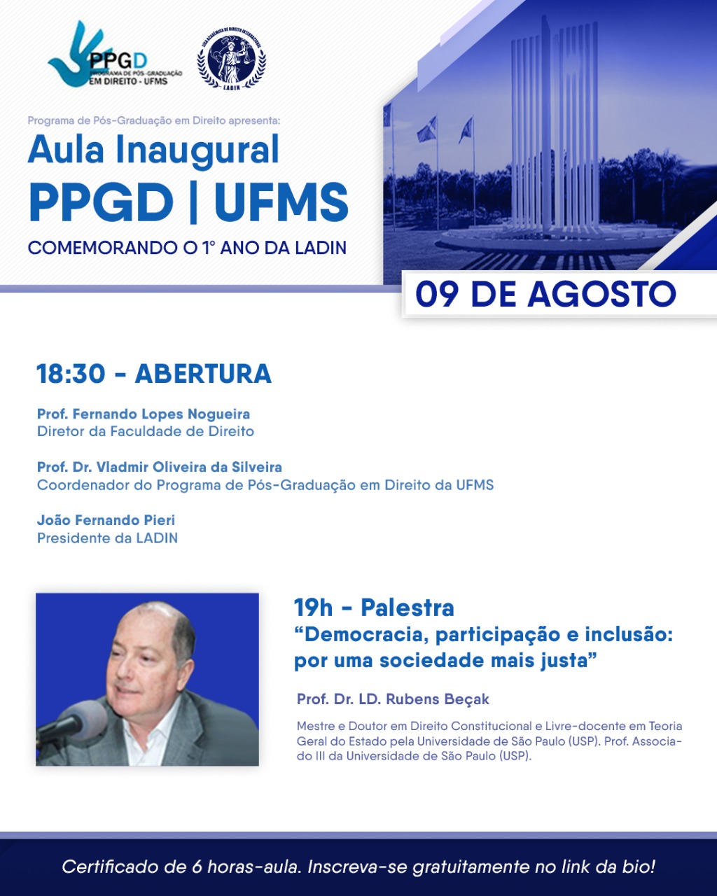 » Aula Inaugural – PPGD / UFMS